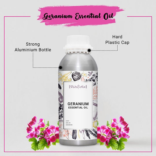 Geranium Essential Oil - Pure & Natural Geranium Oil at VedaOils ...